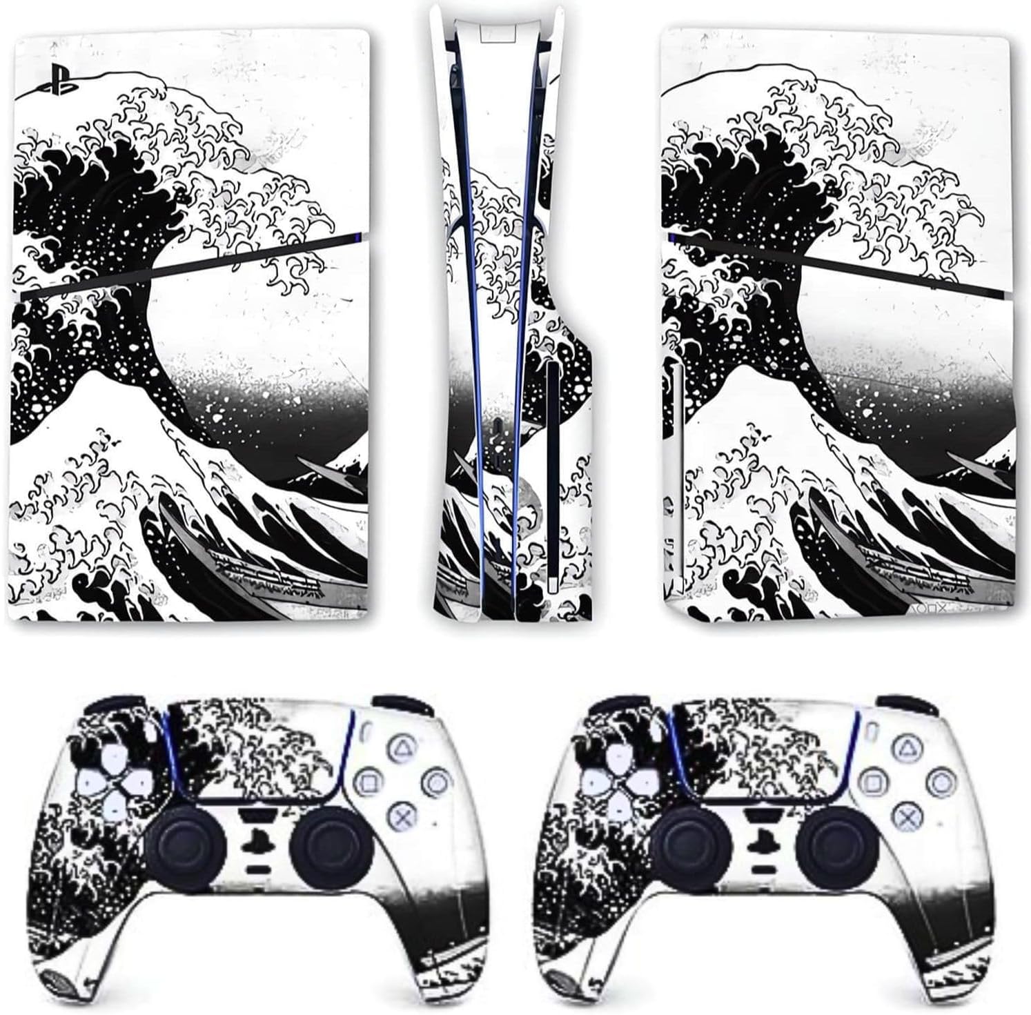 PS5 Wave Japanese Skin - Vinyl Wrap Sticker Playstation 5 – Beluga Design