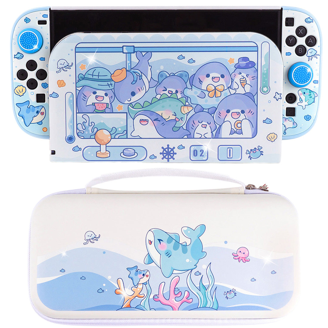 Shark Bundle for Nintendo Switch 2 | Kawaii Pastel Blue Ocean Switch 2 ...